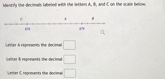 Solved Identify the decimals labeled with the letters A, B, | Chegg.com