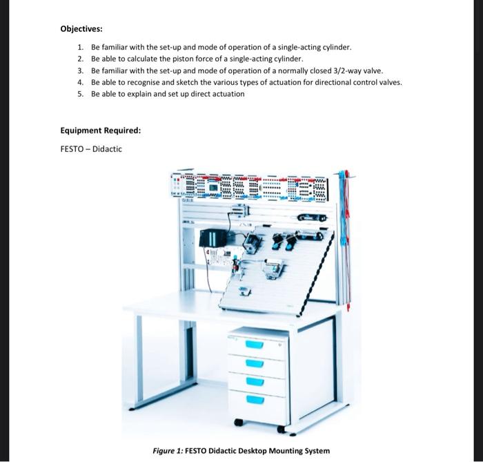 Solved 2-Sequence description Set up the control system and | Chegg.com