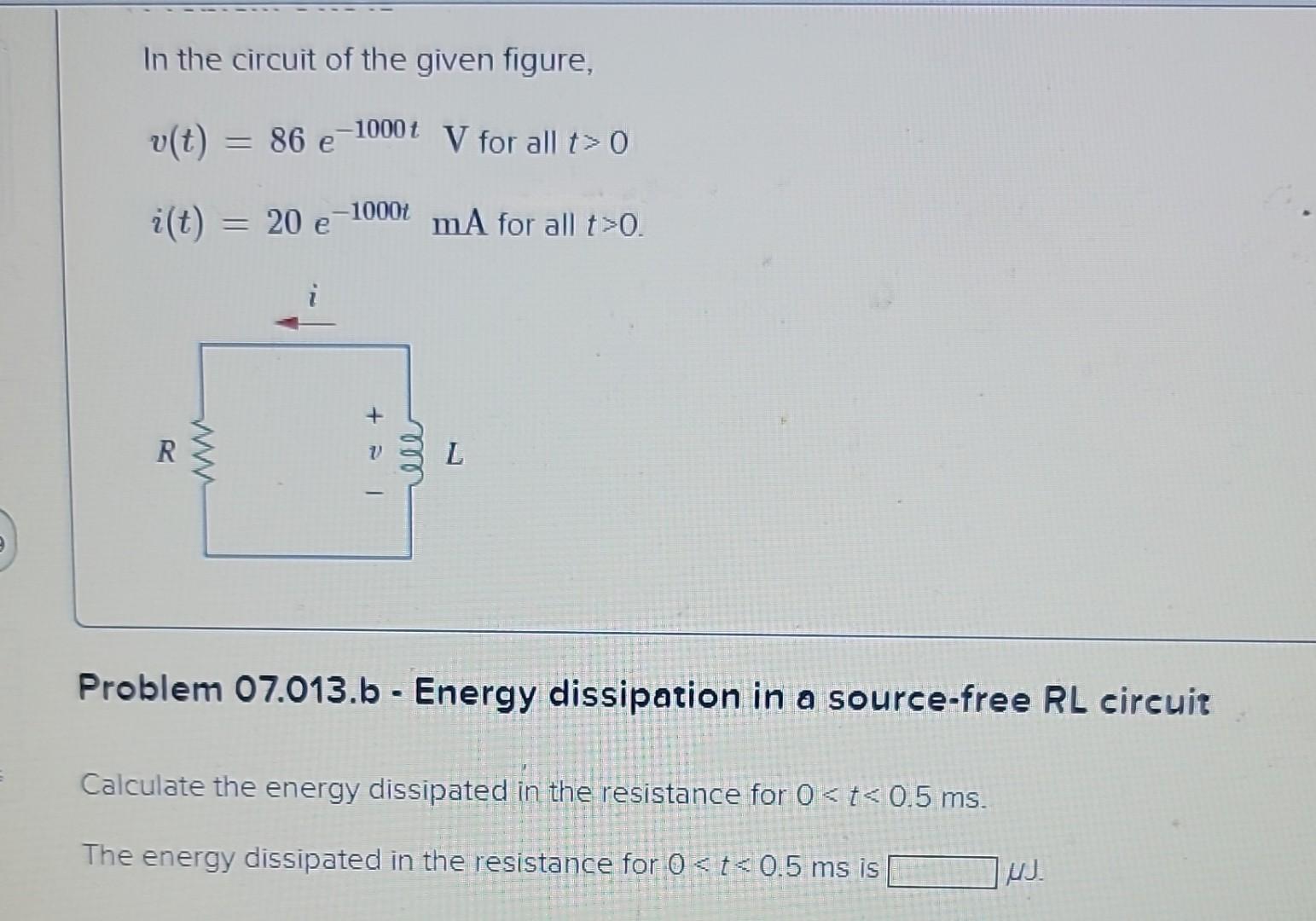 Solved Problem 07.013 In the circuit of the given figure, 86 | Chegg.com