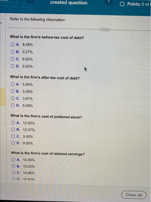 Solved A firm has determined its optimal capital structure, | Chegg.com