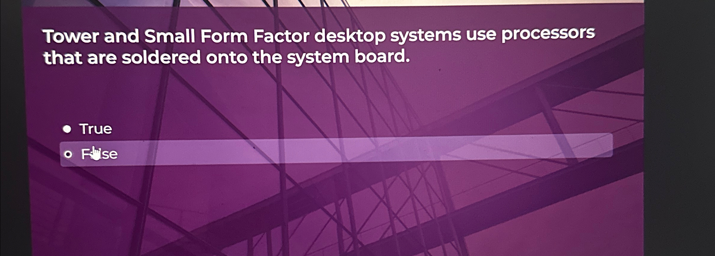 Solved Tower and Small Form Factor desktop systems use | Chegg.com