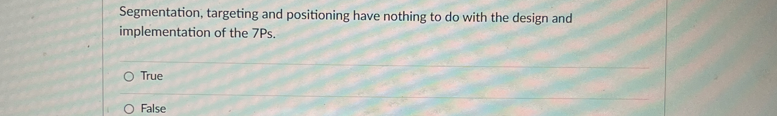 Solved Segmentation, targeting and positioning have nothing | Chegg.com