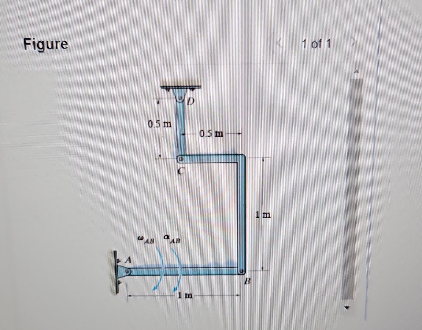 Solved Link Ab Has The Angular Velocity ωab 3rad S And
