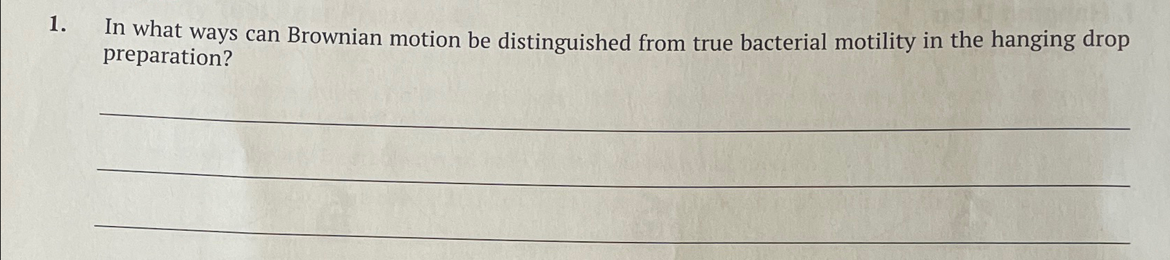 Solved In what ways can Brownian motion be distinguished | Chegg.com