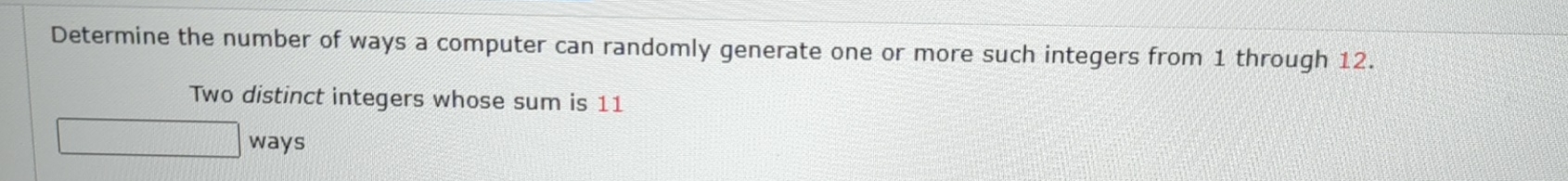 Solved Determine the number of ways a computer can randomly | Chegg.com