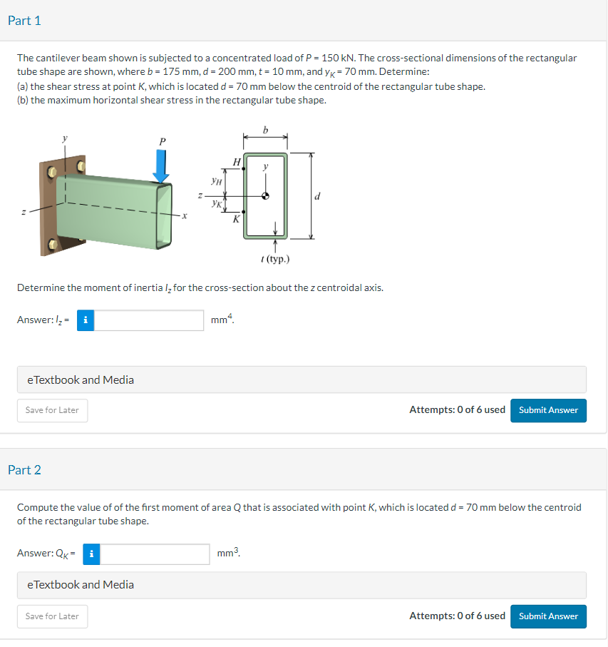 Solved Part 3Determine the shear stress at point K.Answer: | Chegg.com