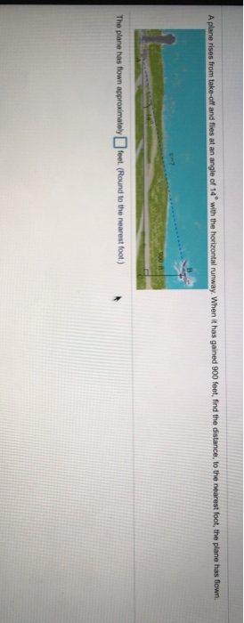 Solved A plane rises from take-off and flies at an angle of | Chegg.com