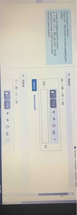 Solved Review Constants Periodica Part A 3A + 6B 30 +9D You | Chegg.com