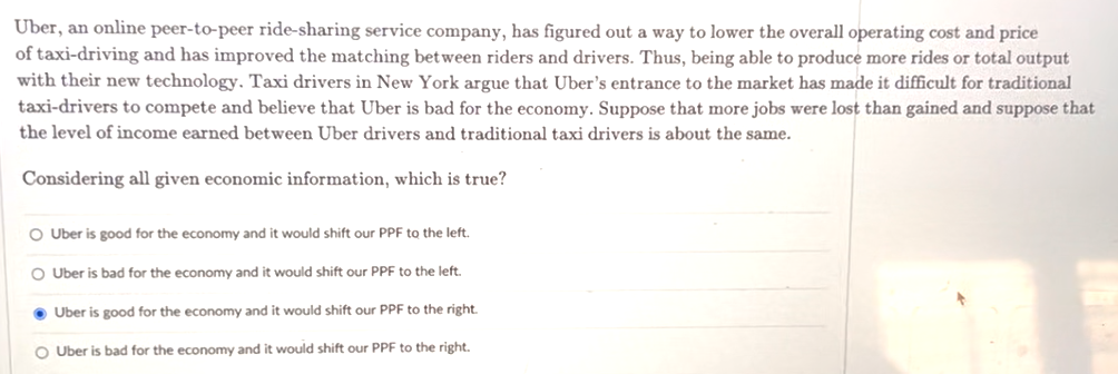 Solved Uber An Online Peer To Peer Ride Sharing Service 