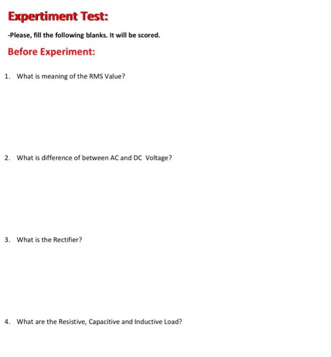 Solved Experiment 2 Single Phase Half Wave Uncontrolled | Chegg.com