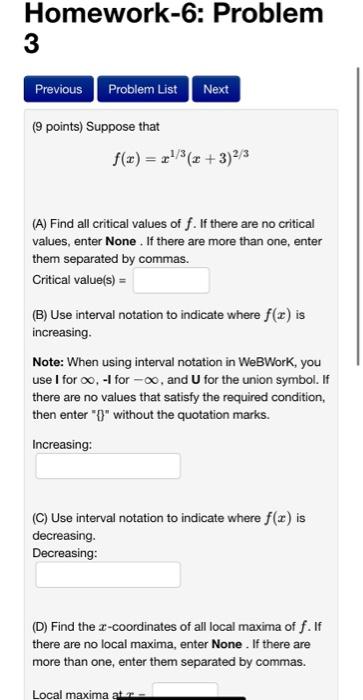 Solved Homework-6: Problem 3 (9 points) Suppose that | Chegg.com