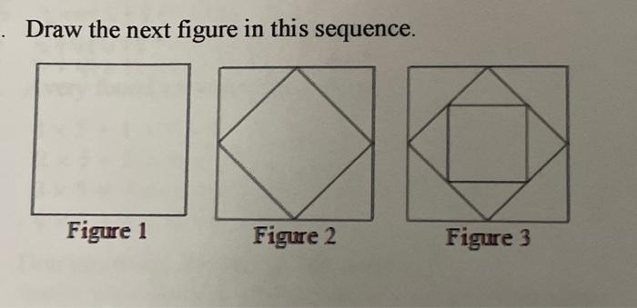 Solved Draw the next figure in this sequence. | Chegg.com