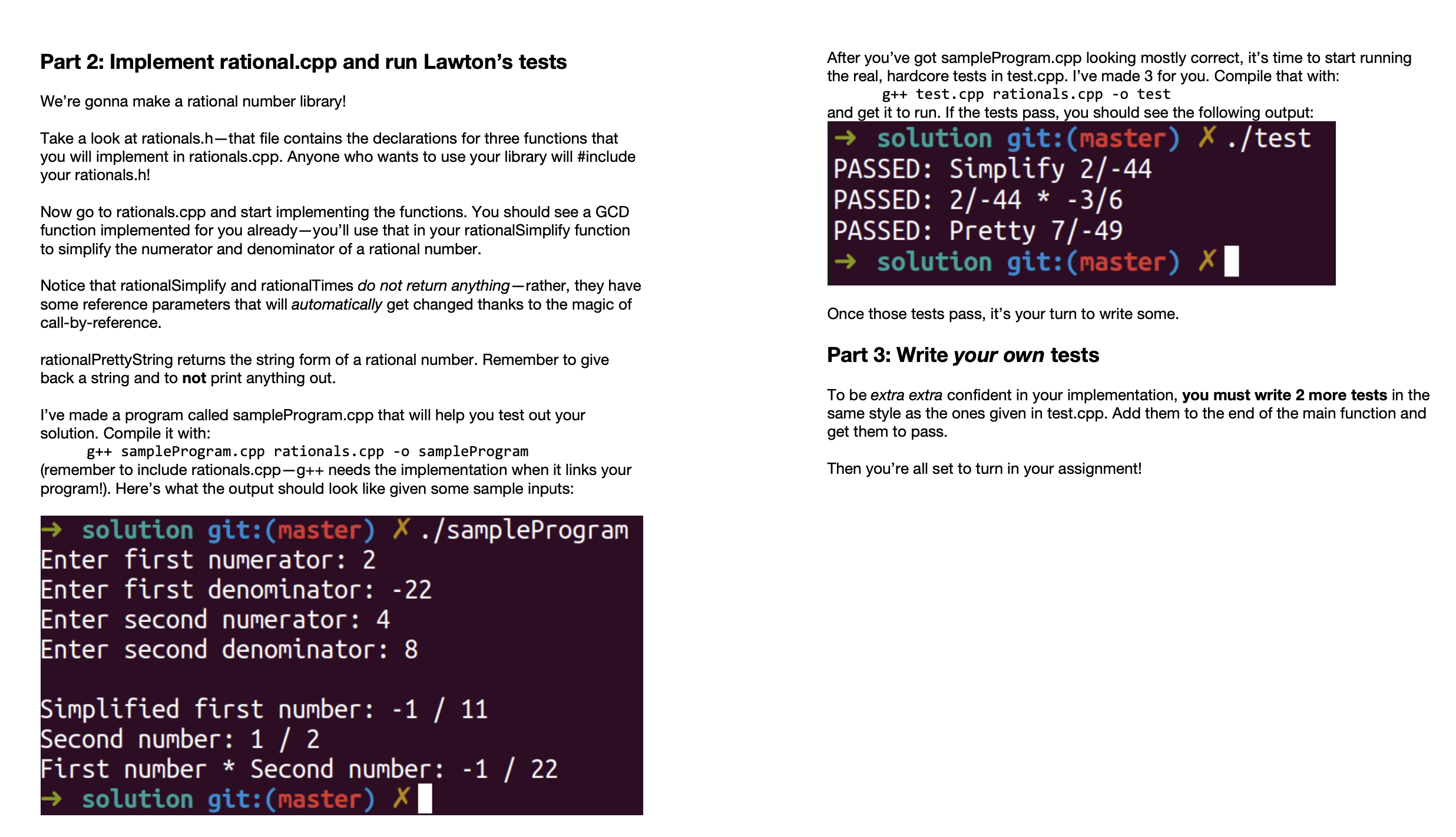Solved I C++ pleaseRationals.cpp given code:#include | Chegg.com Solved I C++ pleaseRationals.cpp given code:#include | Chegg.com