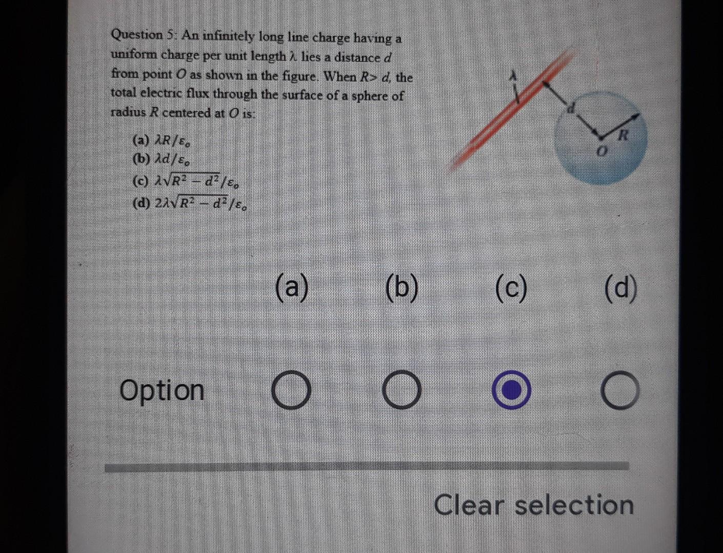 Solved Question4: An infinitely long line charge having a | Chegg.com