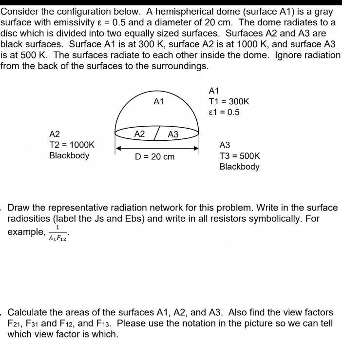 Solved Consider the configuration below. A hemispherical | Chegg.com