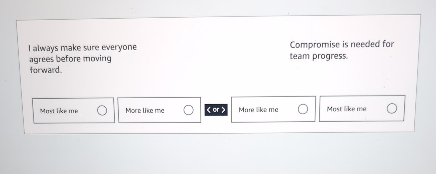 Solved I always make sure everyone agrees before moving | Chegg.com