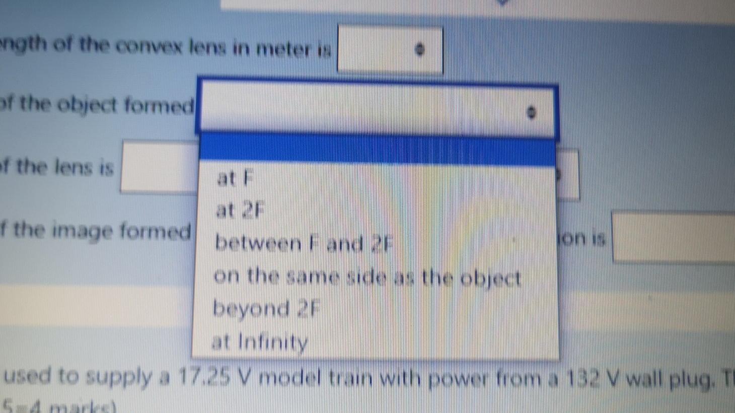 Solved From the picture given below for the convex lens | Chegg.com