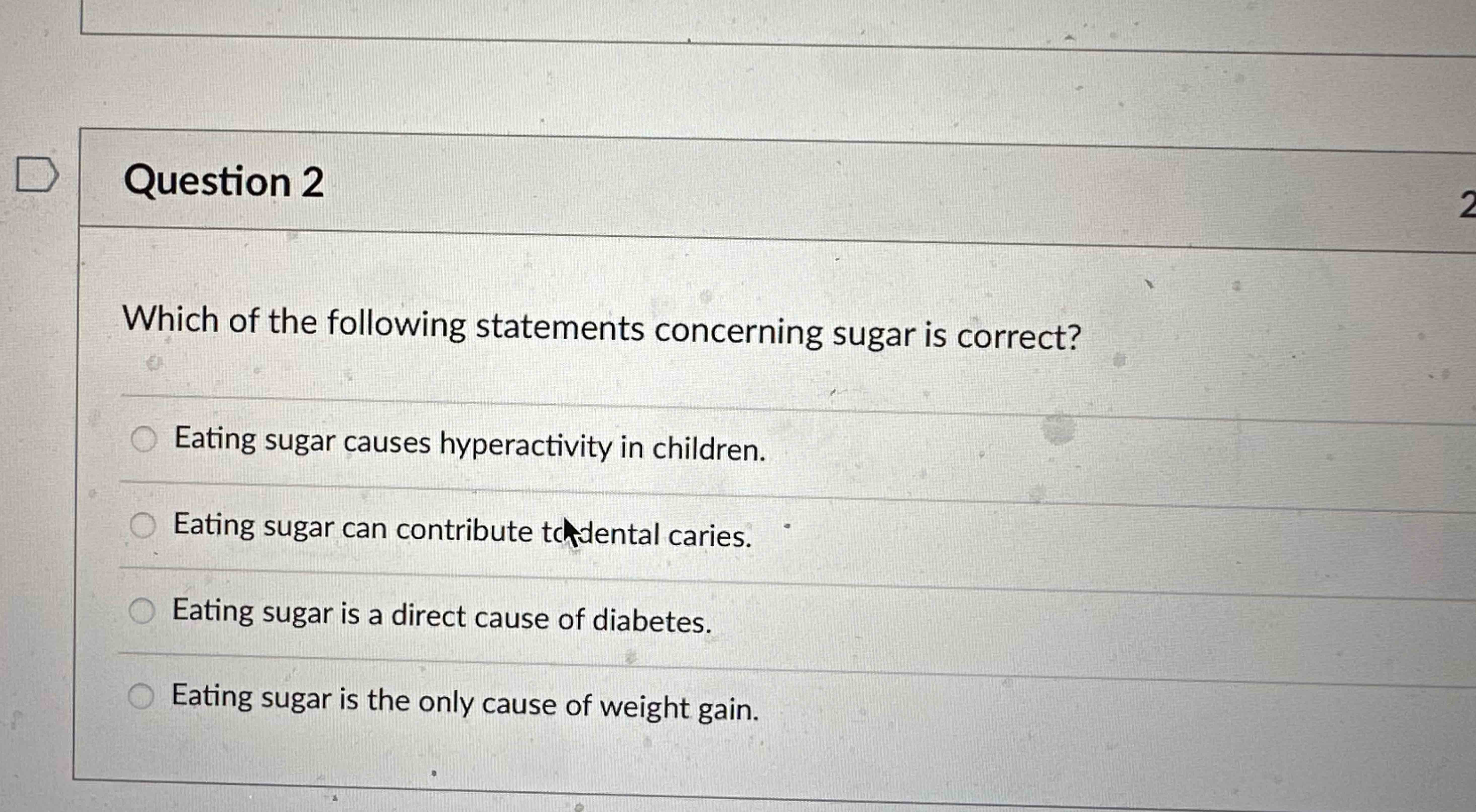 Solved Question 2Which of the following statements | Chegg.com