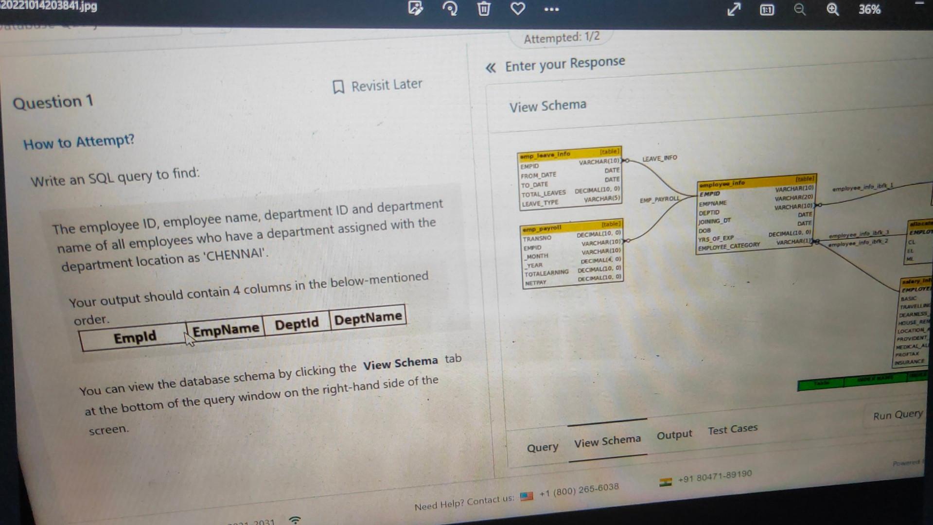 Solved View Schema ow to Attempt? Nrite an SQL query to | Chegg.com