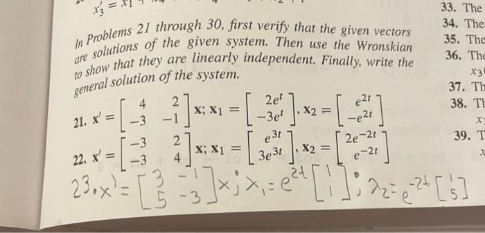 Solved In Problems 21 through 30, first verify that the | Chegg.com
