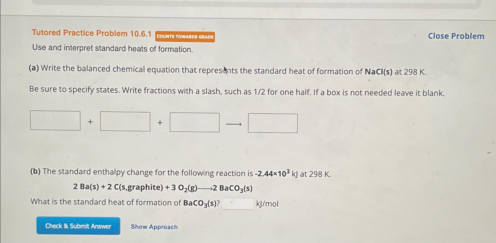 Solved Tutored Practice Problem 10.6.1COUNTS TOWARDS | Chegg.com
