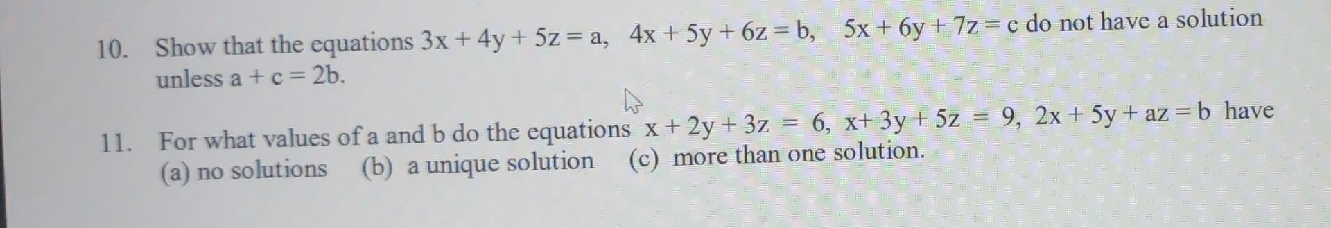 Solved 0. Show that the equations | Chegg.com
