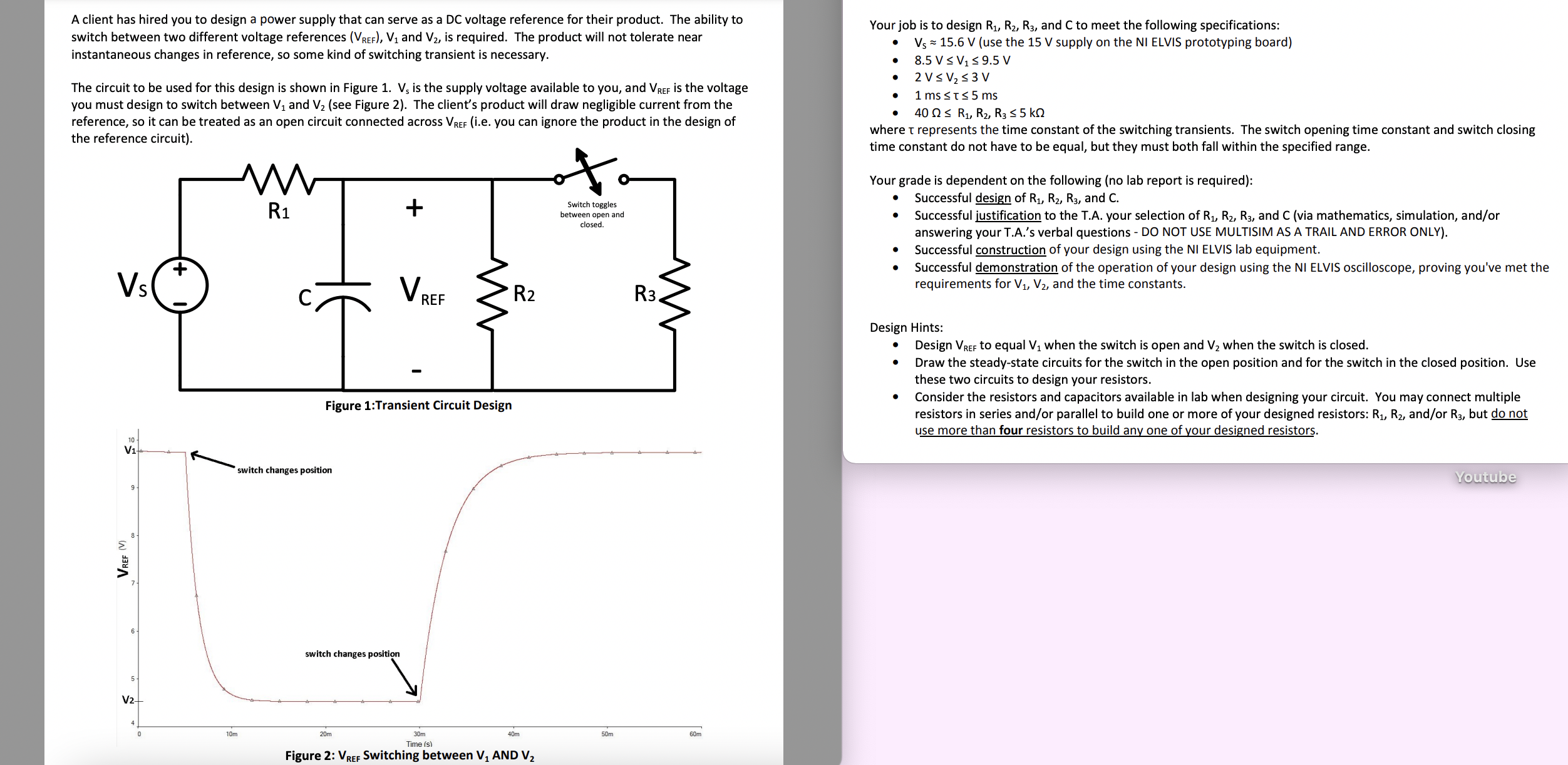 Solved Solve for R1,R2,R3 ﻿first, then calculate C and | Chegg.com