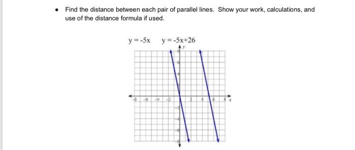 Solved Find the distance between each pair of parallel | Chegg.com