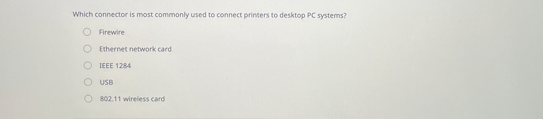 Solved Which connector is most commonly used to connect | Chegg.com