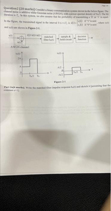 Pat Question2 [20 marks] Consider a binary | Chegg.com