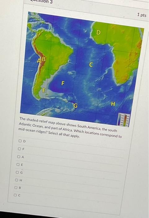 Solved mid-ocean rid, and part of Africa, Whict mid-ocean | Chegg.com
