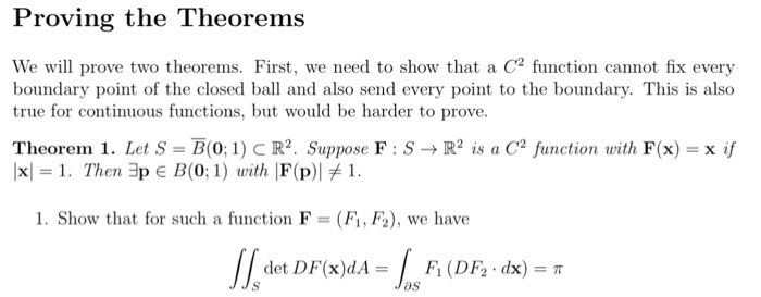 Solved Proving the Theorems We will prove two theorems. | Chegg.com