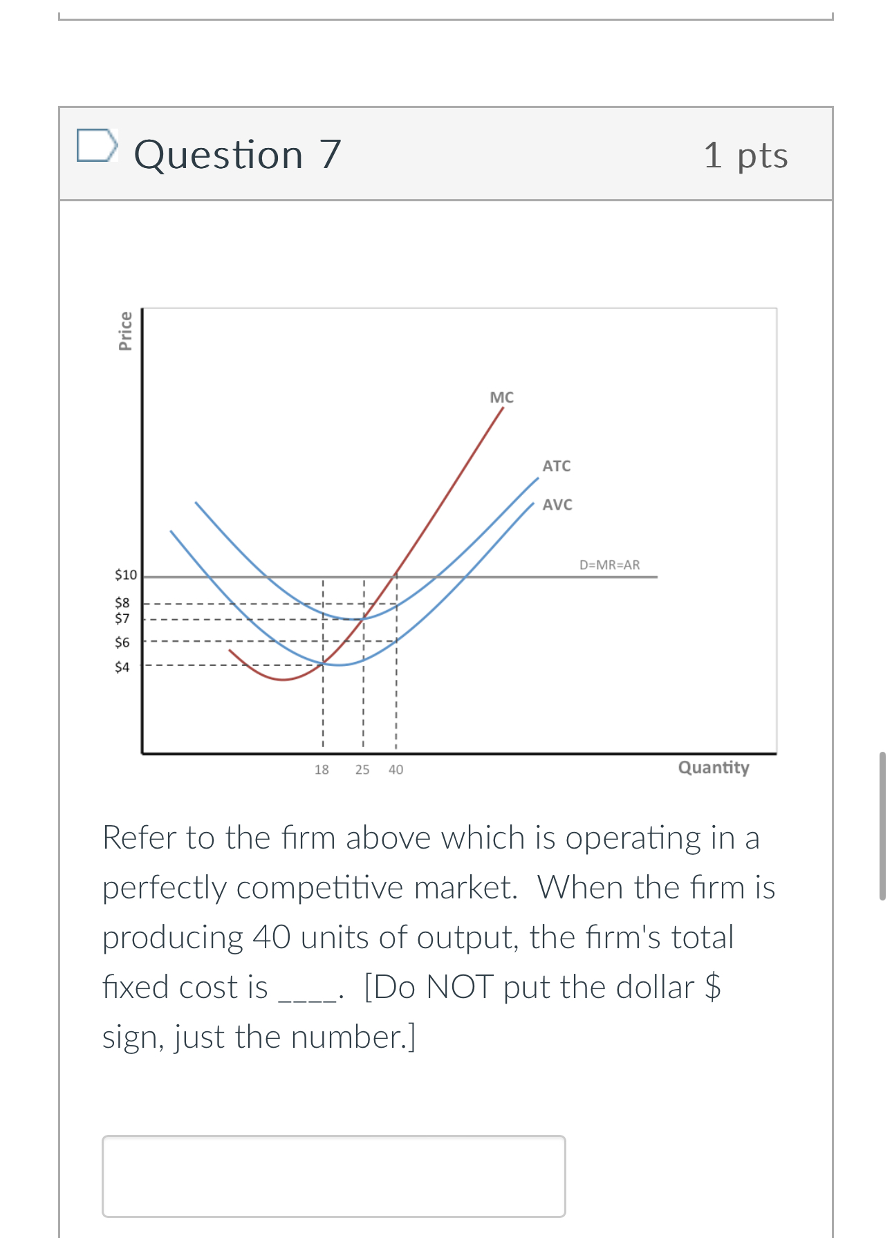 Solved Question 71ptsRefer to the firm above which is | Chegg.com