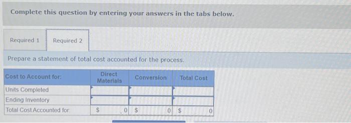 Required information SB (Algo) Calculating Physical | Chegg.com