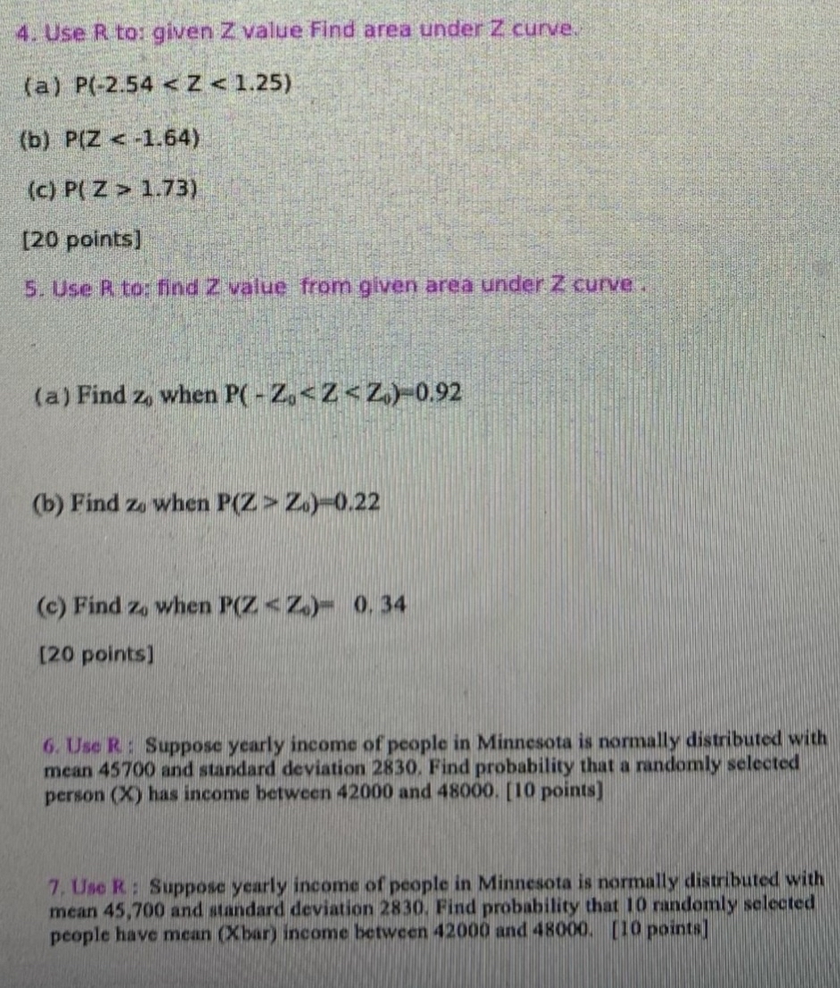 PLEASE R STUDIO TO ANSWER ALL QUESTIONS, show input | Chegg.com