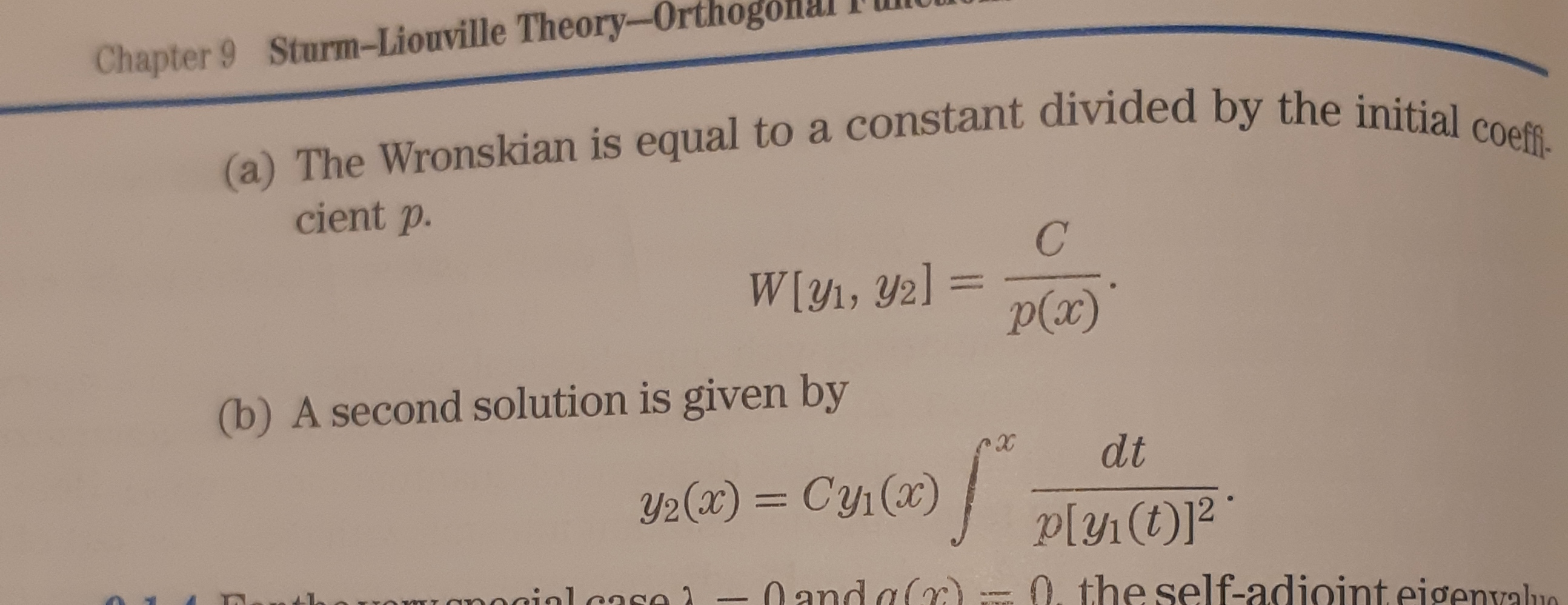 Solved Show the following when the linear second -order | Chegg.com