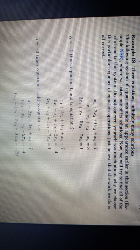 Solved C10 (Robert Beezer) Find a solution to the system in | Chegg.com