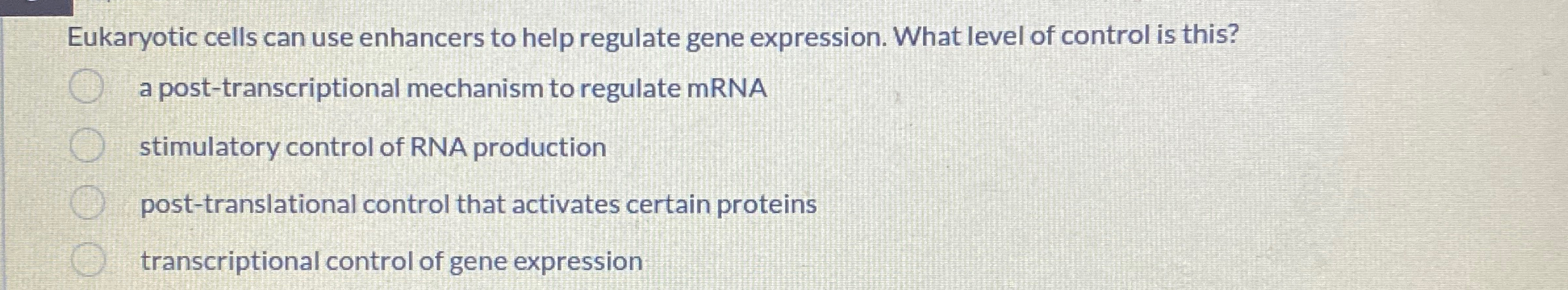 Solved Eukaryotic cells can use enhancers to help regulate | Chegg.com