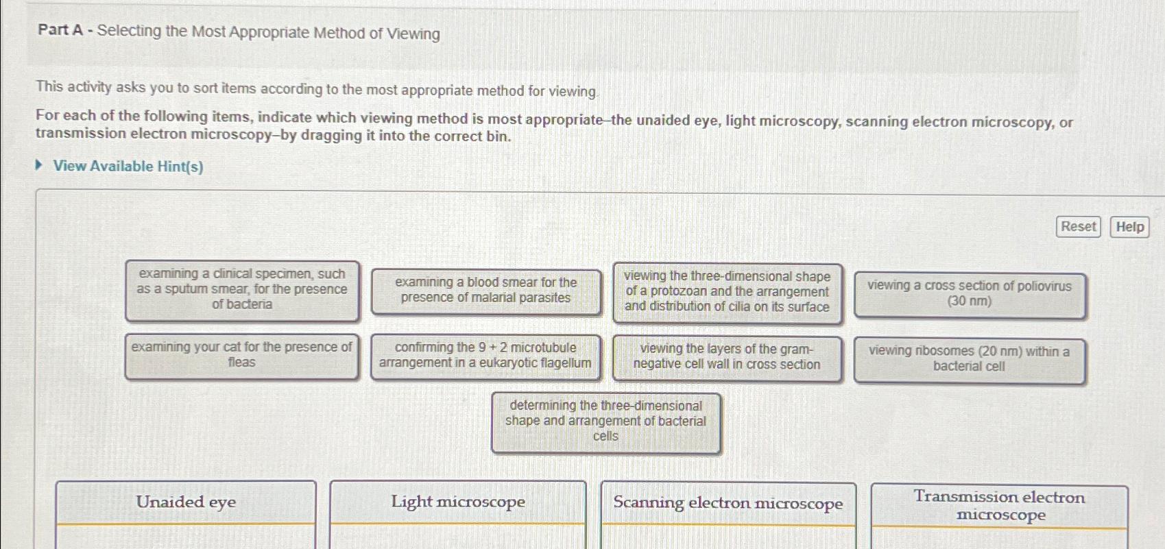 Solved Part A - ﻿Selecting the Most Appropriate Method of | Chegg.com