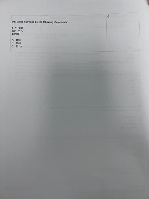 Solved #1. What is the type of your iterable? t = "couch" | Chegg.com