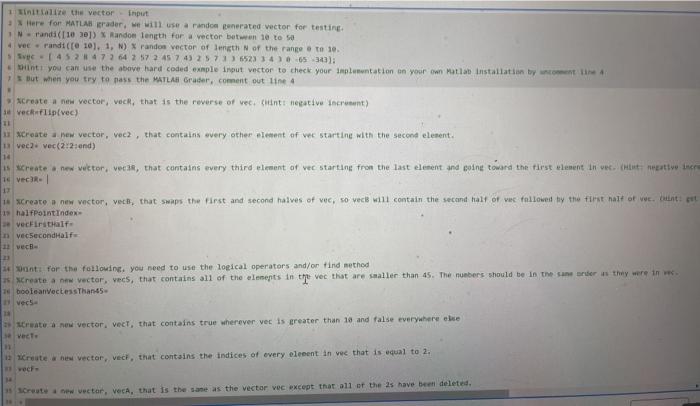 Solved initialize the vector input Here for MATLAB rader, we | Chegg.com