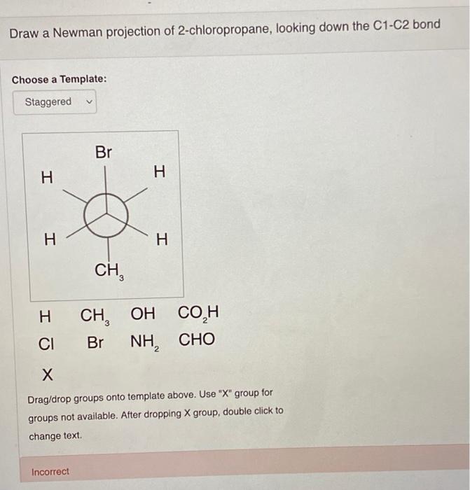 Solved Build the least stable conformer of butane. Choose a | Chegg.com
