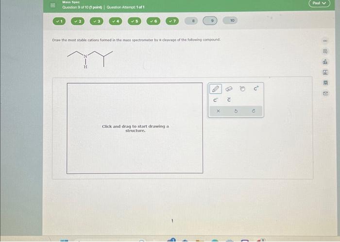 Solved Consider the structure of C8H30 shawn below. Part 1 | Chegg.com