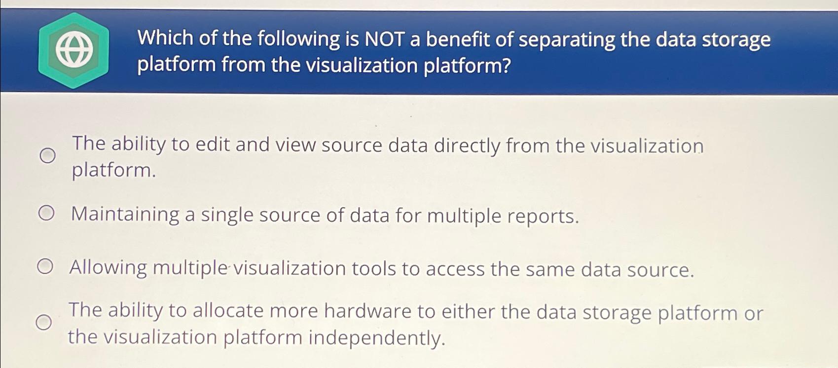 Solved Which of the following is NOT a benefit of separating | Chegg.com