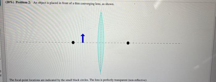 Solved (20\%) Problem 2: An object is placed in front of a | Chegg.com