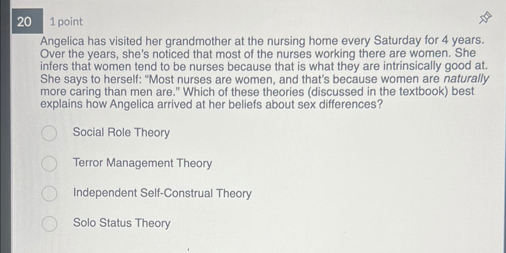 Solved 201 ﻿pointAngelica has visited her grandmother at the | Chegg.com