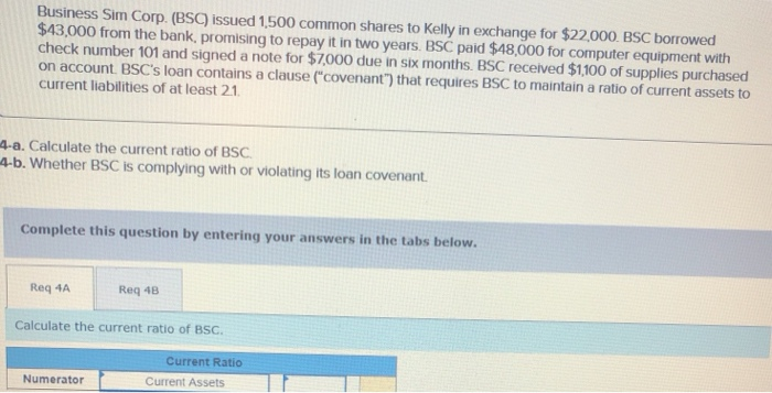 Solved Business Sim Corp. (BSC) issued 1,500 common shares | Chegg.com
