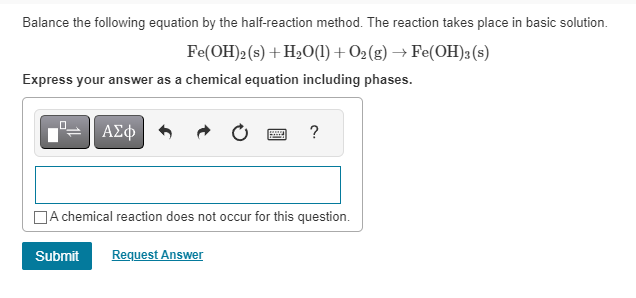 Solved Balance the following equation by ﻿the half-reaction | Chegg.com