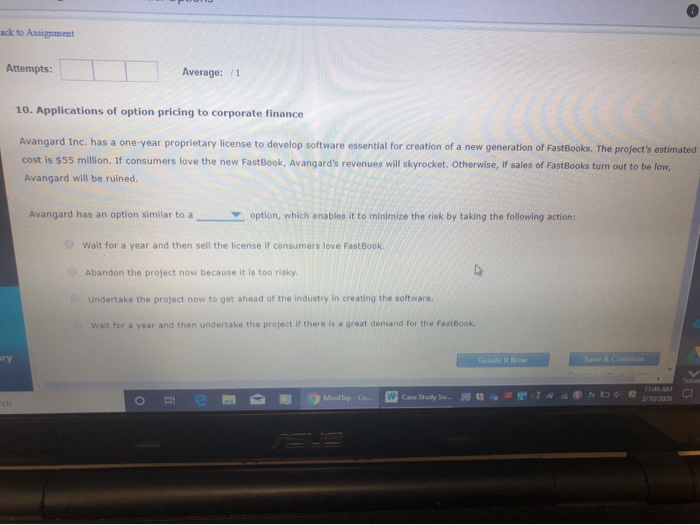 Solved ack to Assignment Attempts: Average: / 1 10. | Chegg.com