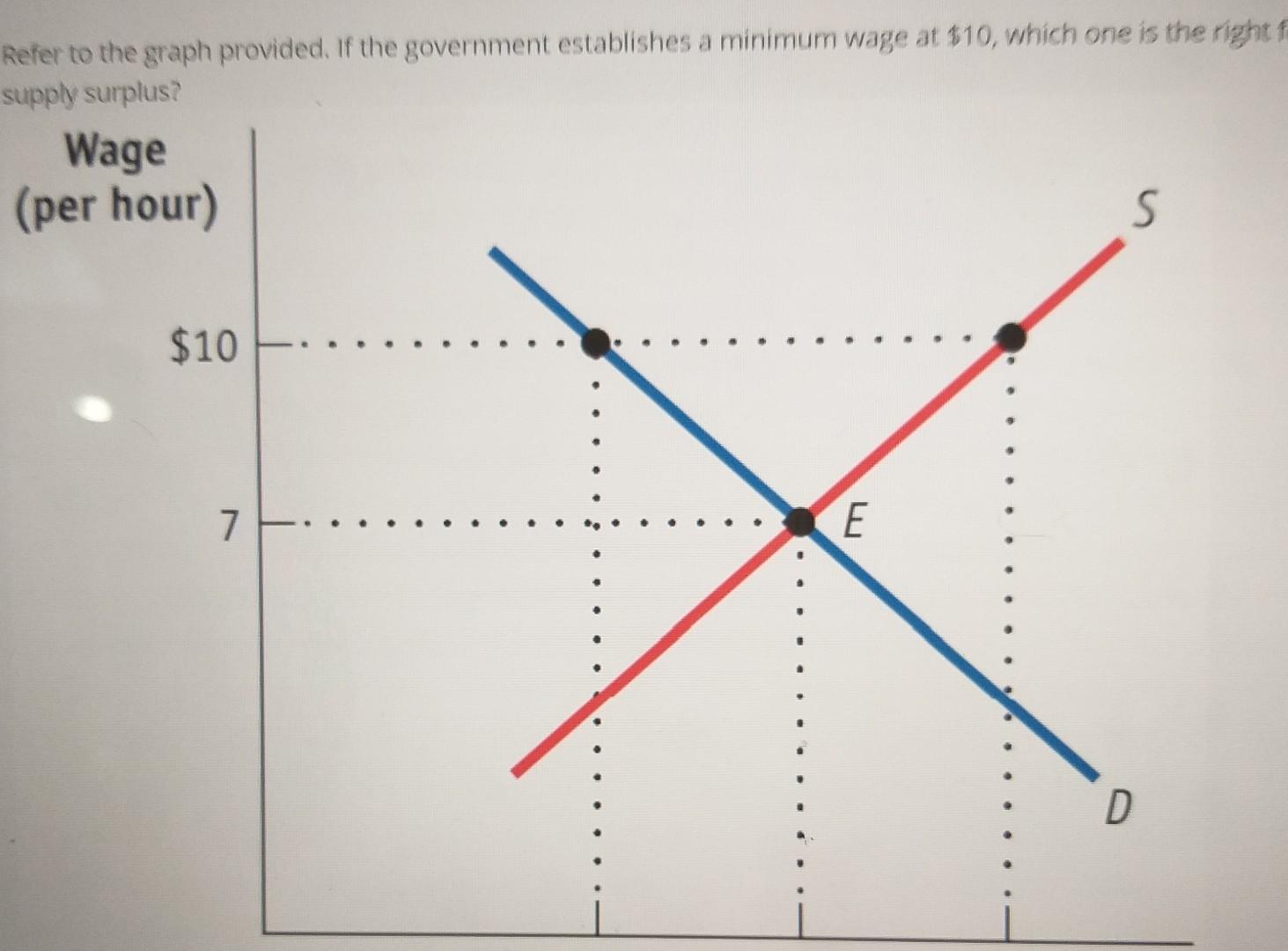 Refer to the graph provided. If the government | Chegg.com